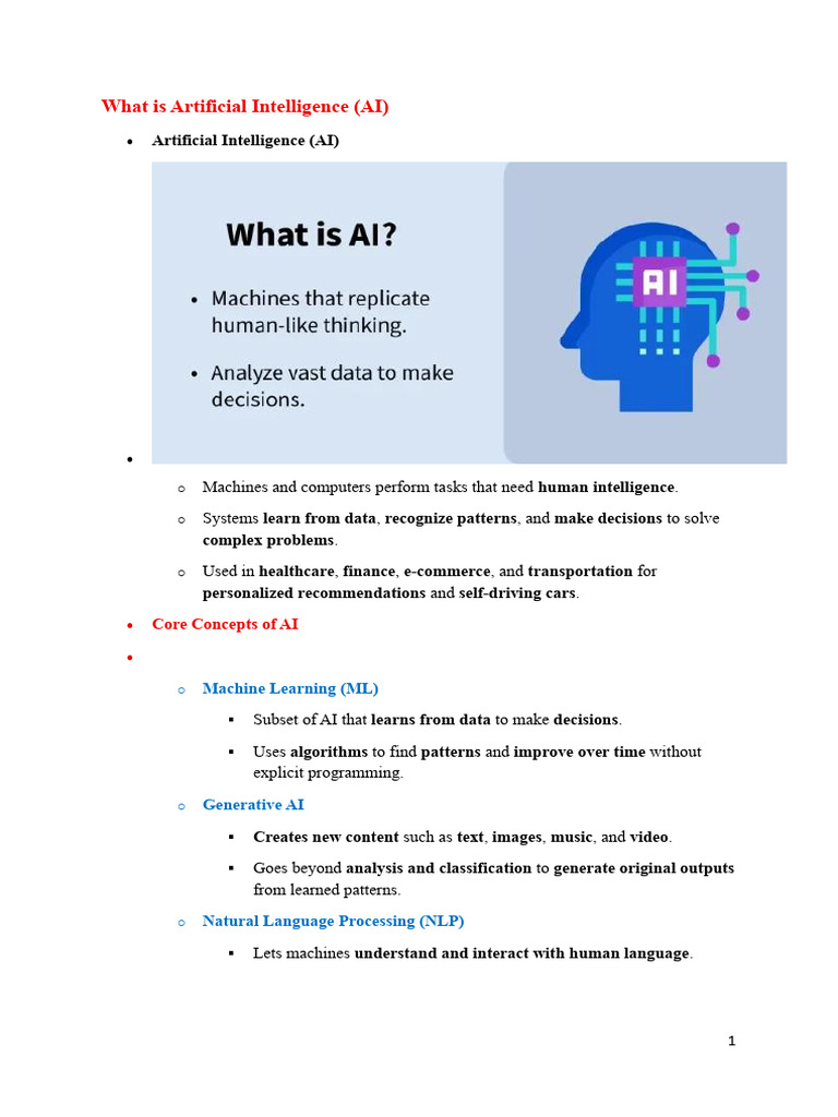 Understanding Artificial Intelligence Basics | PDF | Artificial ...