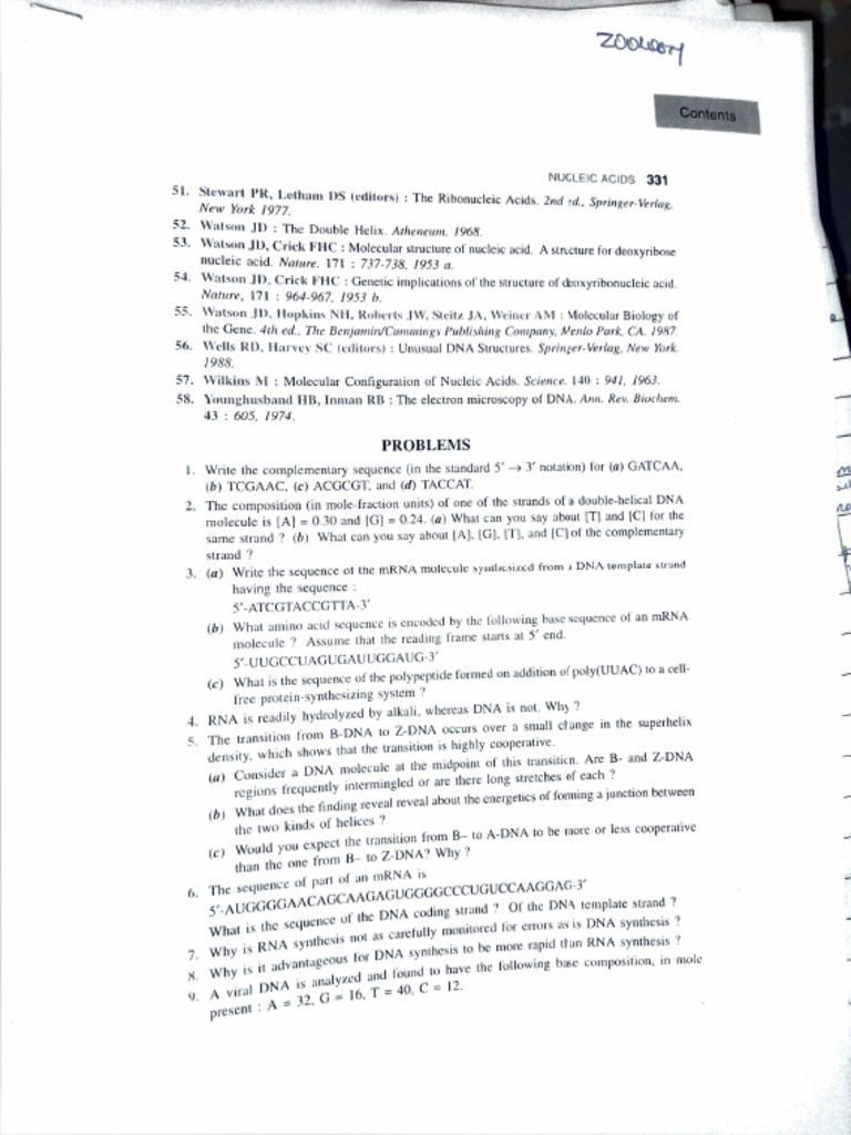 BCH 303 Question | PDF