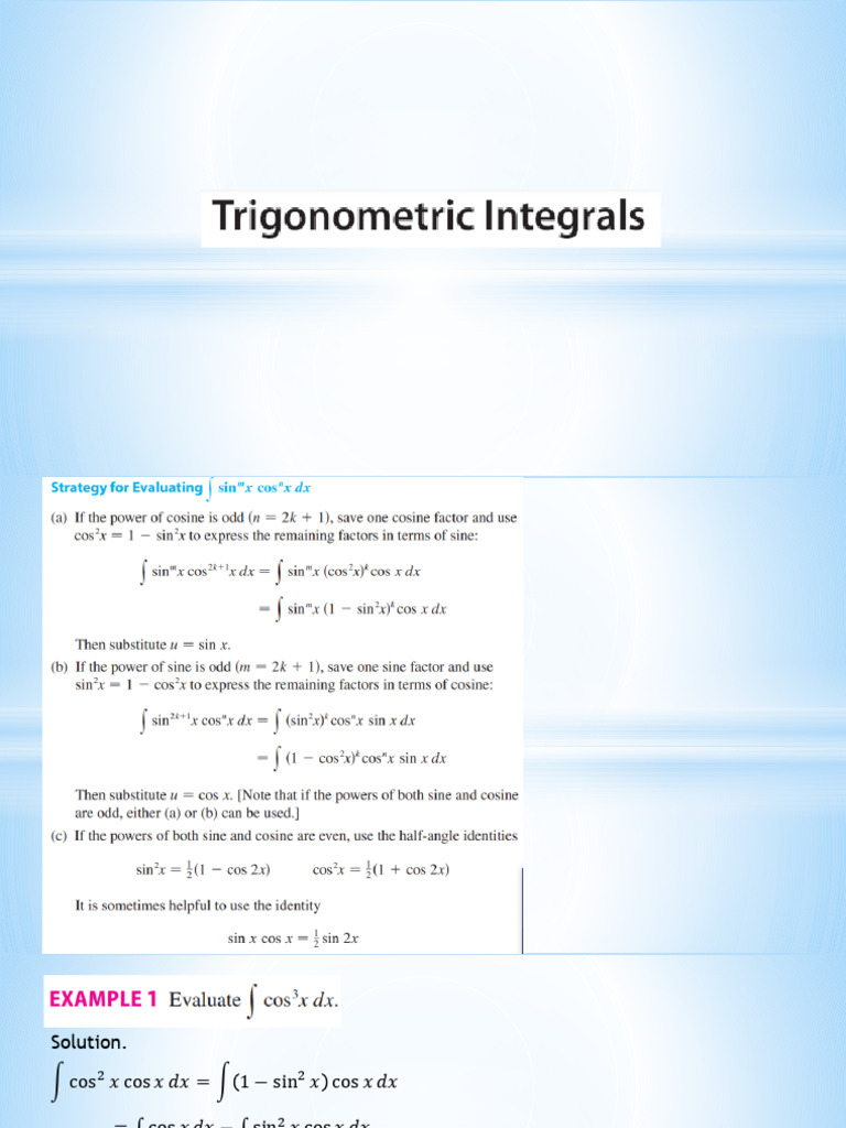 Inbound 2822321417268415365 | PDF | Integral | Trigonometric Functions