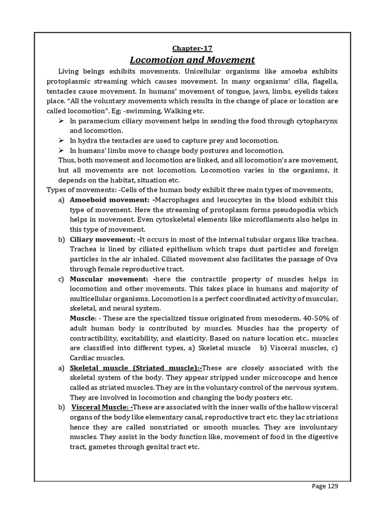 I PUC Biology Notes MI 2025-26 (1) - 130-140 | PDF | Synapse | Chemical ...