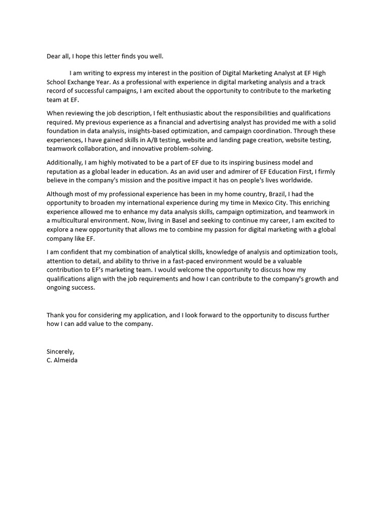 EF High School Exchange Year | PDF
