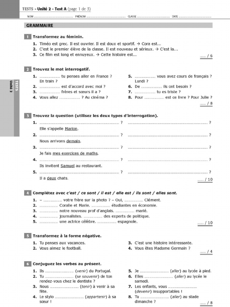 Unit 2 Test | PDF