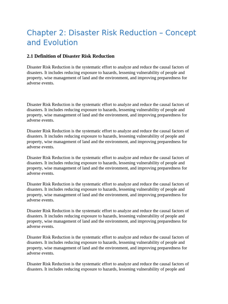 Understanding Disaster Risk Reduction | PDF | Disaster Risk Reduction ...