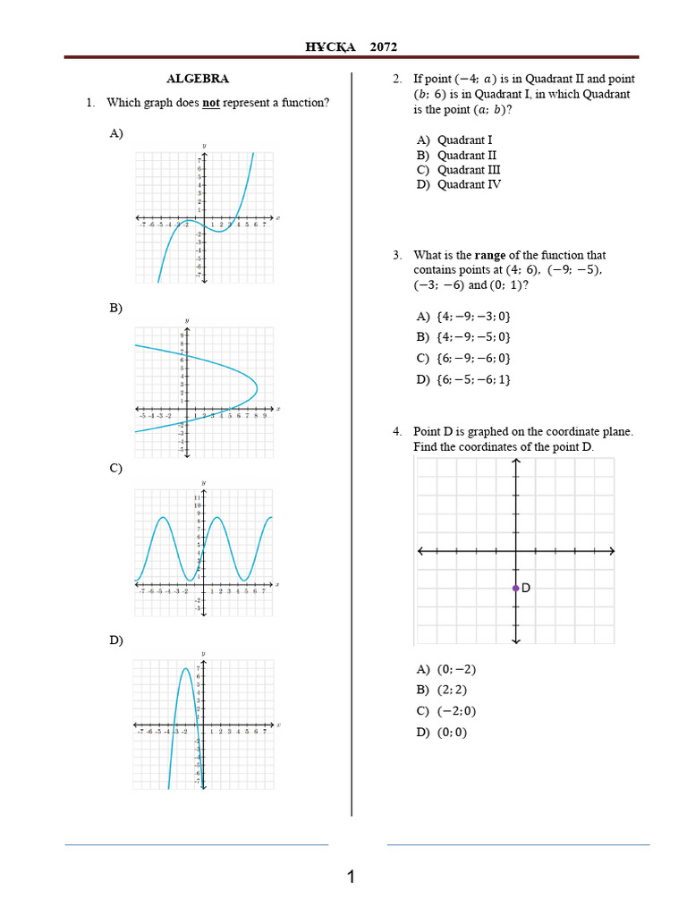 Algebra Not | PDF