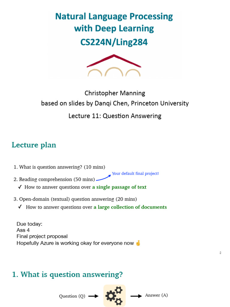 Danqi QA Slides 2022 | PDF | Learning | Linguistics