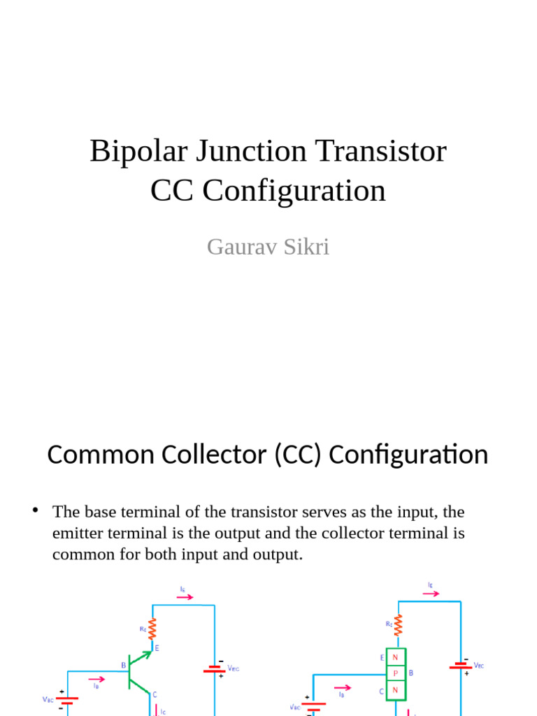 U3.6 Transistor Configuration-CC | PDF | Bipolar Junction Transistor ...