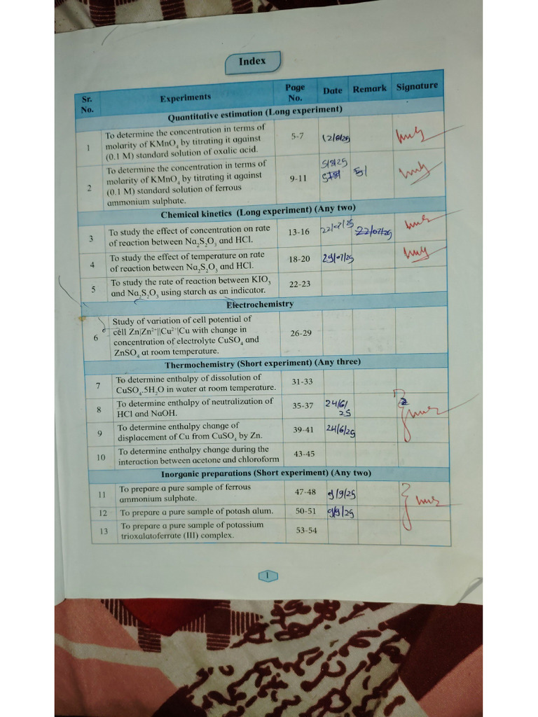 Chemistry Practical Book | PDF