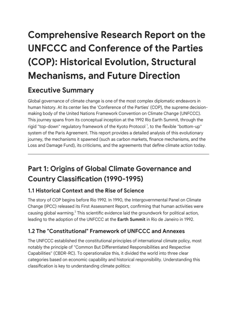 Comprehensive History of COP - Evolution, Mechanisms, and Future | PDF ...