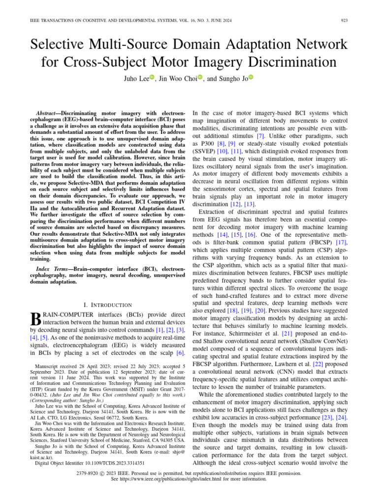 Selective Multi-Source Domain Adaptation Network For Cross-Subject ...