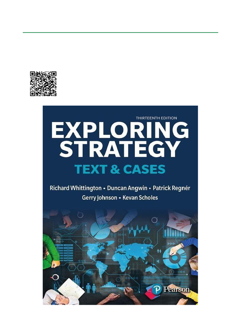 Exploring Strategy: Text & Cases 13th Ed. | PDF