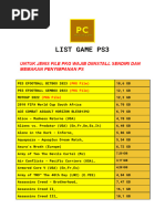 List Game PS3 | PDF