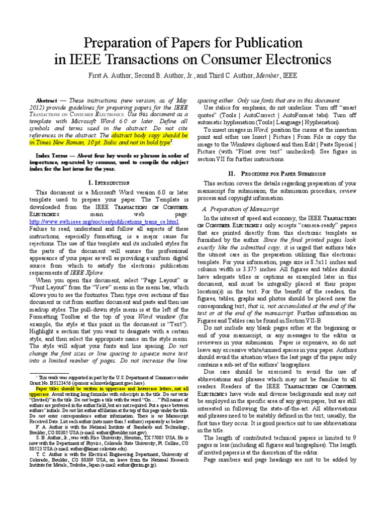 Research Paper Template | PDF | Computers