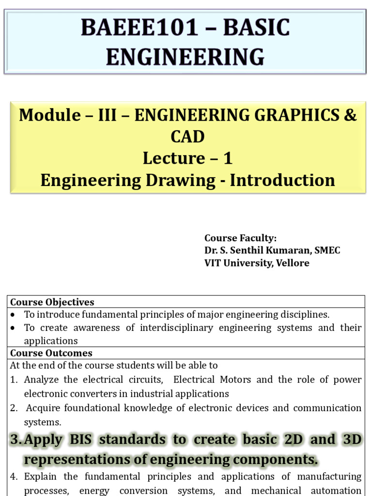 Engineering Graphics & CAD Basics | PDF | Extrusion | Rolling ...