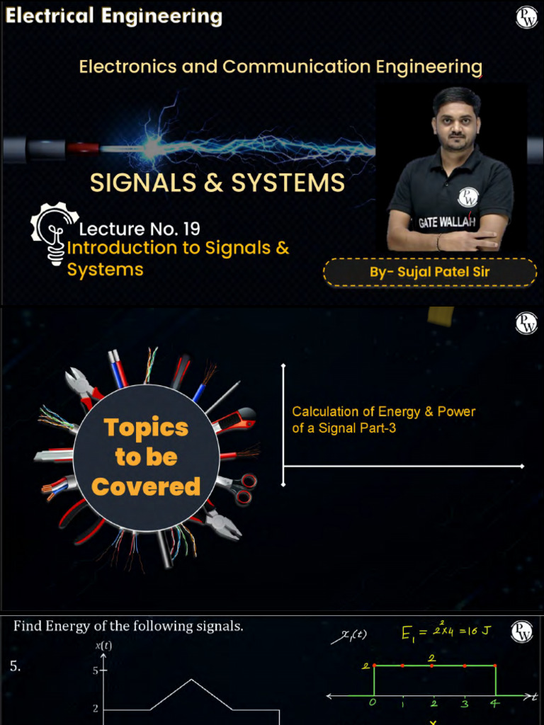 Introduction To Signals and Systems 19 - Calculation of Energy & Power ...