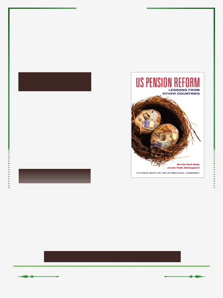 US Pension Reform Lessons From Other Countries 1 New Edition Martin ...