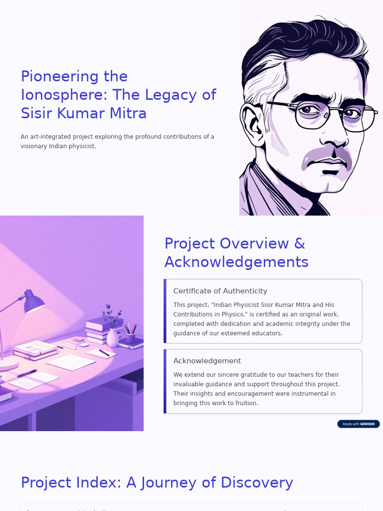 Pioneering The Ionosphere The Legacy of Sisir Kumar Mitra | PDF ...