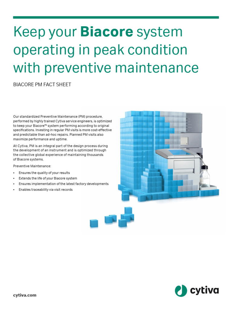 Biacore Systems Preventive Maintenance Fact Sheet 2 | PDF ...