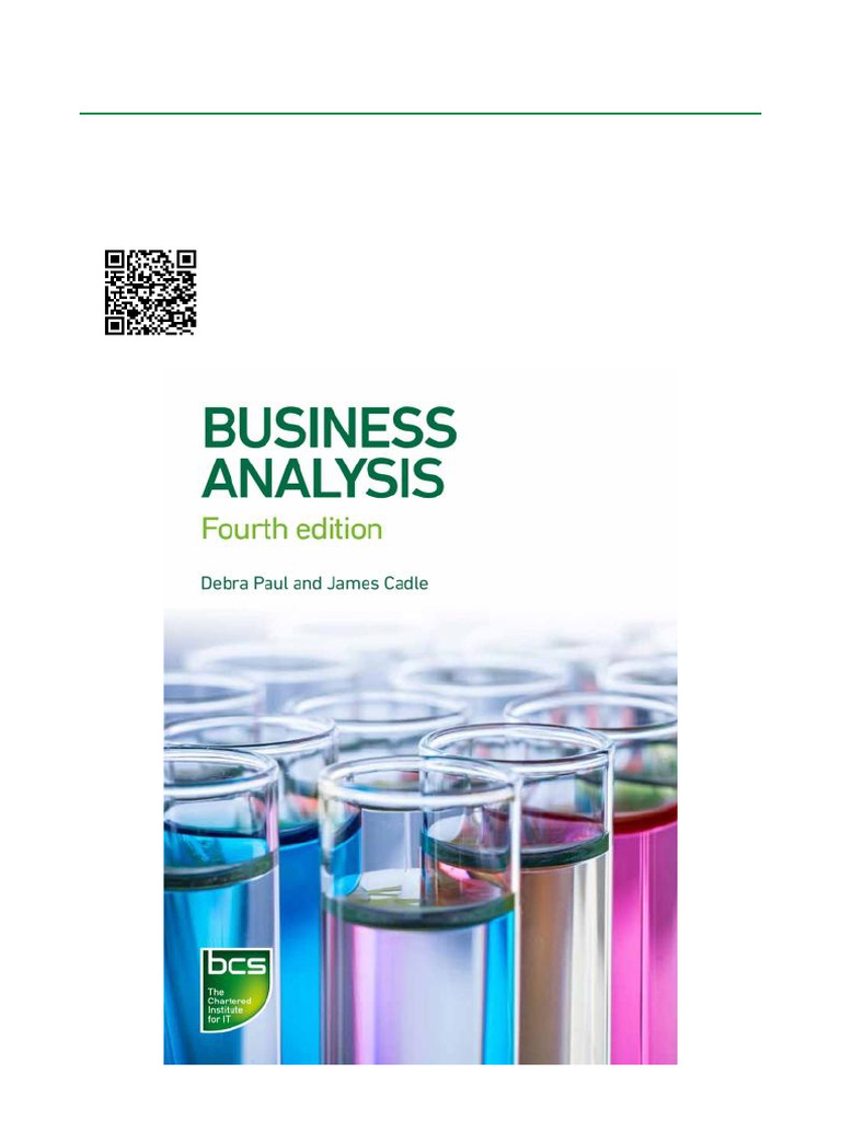 Business Analysis, 4th Edition ISBN 9781780175102, 1780175108 PDF | PDF ...