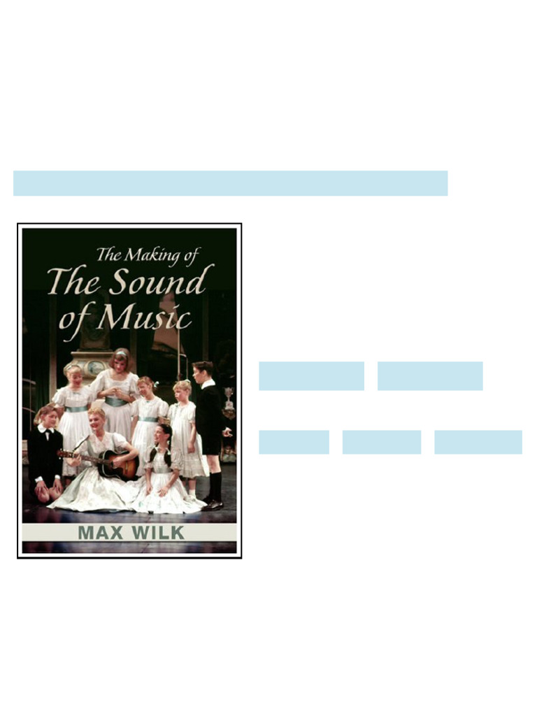 The Making of The Sound of Music Max Wilk - Ebook and Textbook ...
