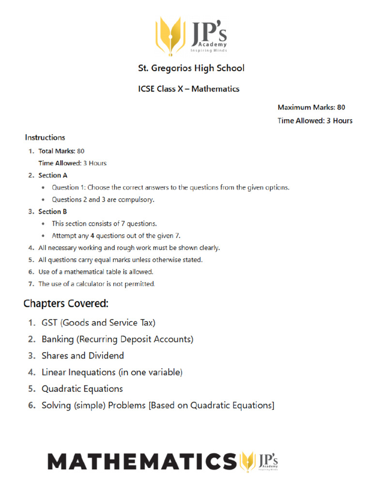 Practice Paper 1 Solution | PDF