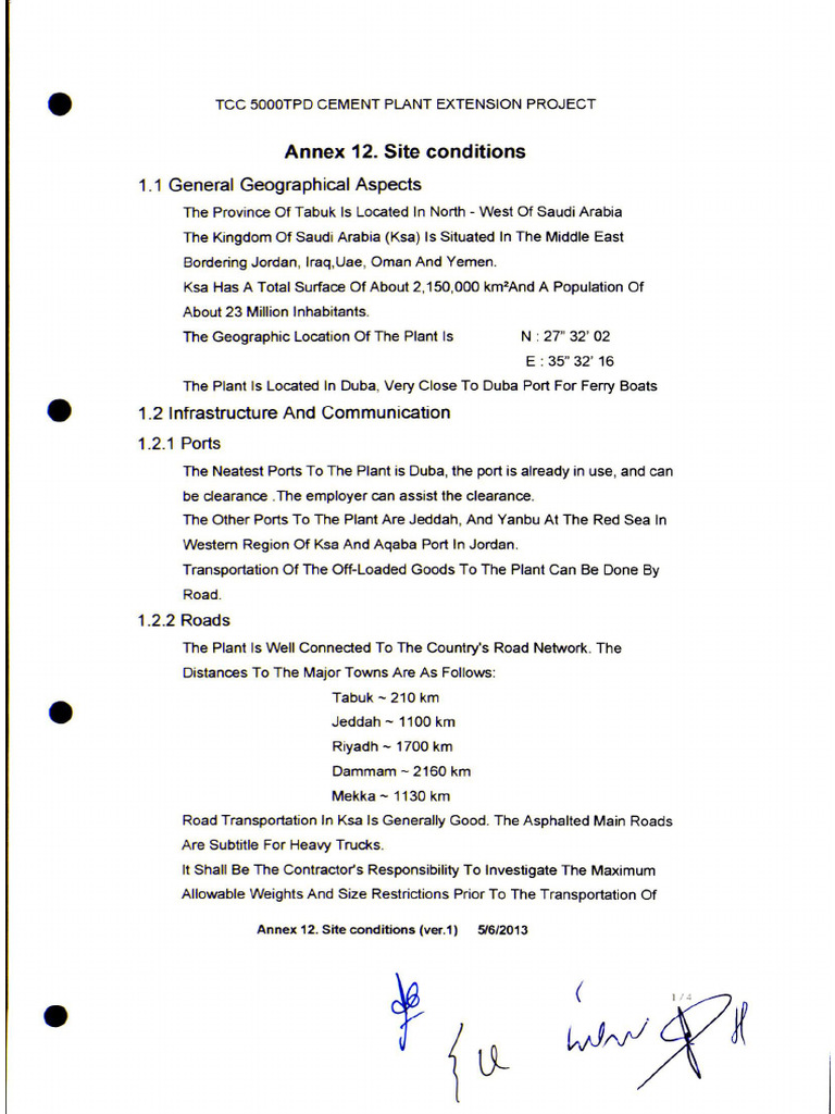 TCC Site Condition - For Reference | PDF