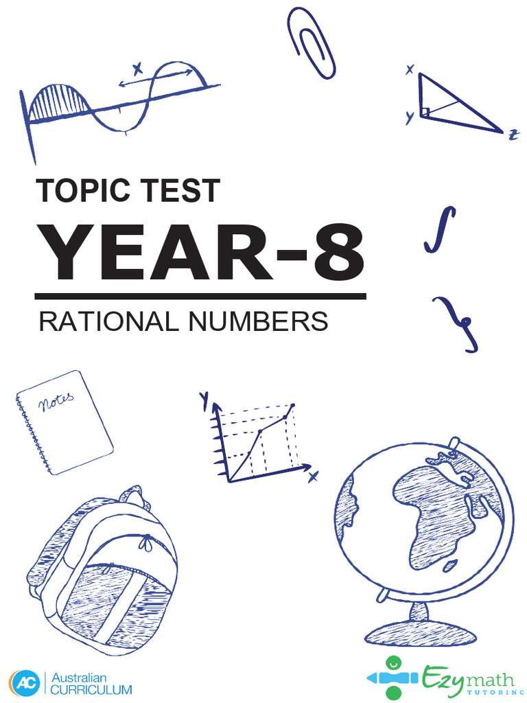 Year 8 Maths Test - Rational Numbers - Questions | PDF
