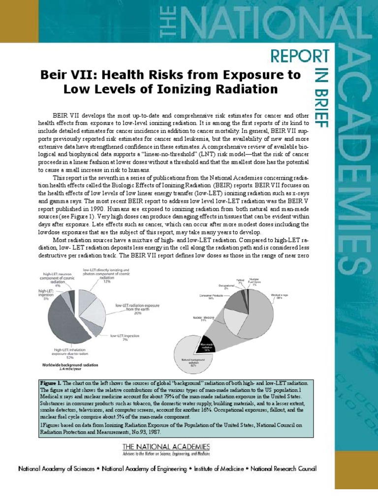 Health Effects of Exposure To Low Levels of Ionizing Radiationl | PDF ...