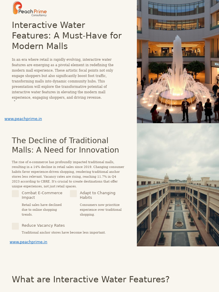 Interactive Water Features A Must Have For Modern Malls | PDF ...