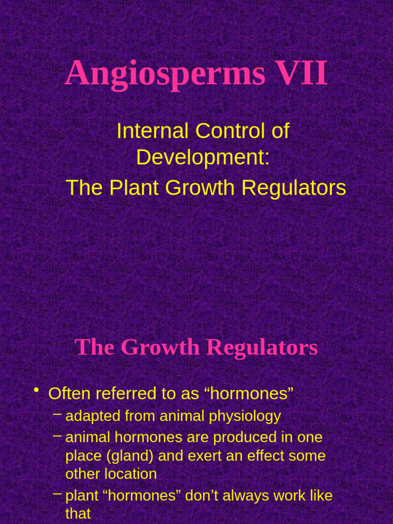 Plant Growth Regulators | PDF | Auxin | Plant Hormone