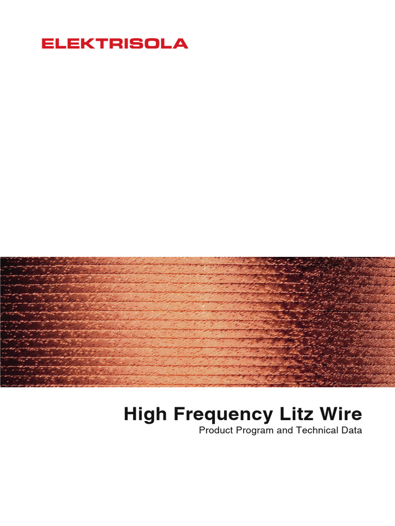 High Frequency Litz Wire Overview | PDF