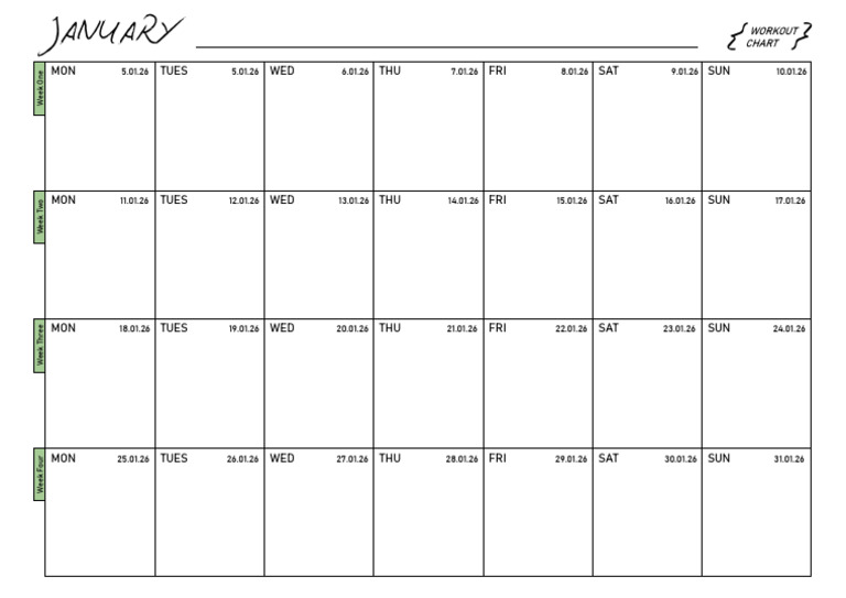Workout Chart New | PDF
