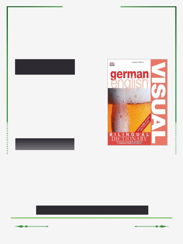 German English Bilingual Visual Dictionary 1st Edition DK Publishing Ebook Universal PDF | PDF ...