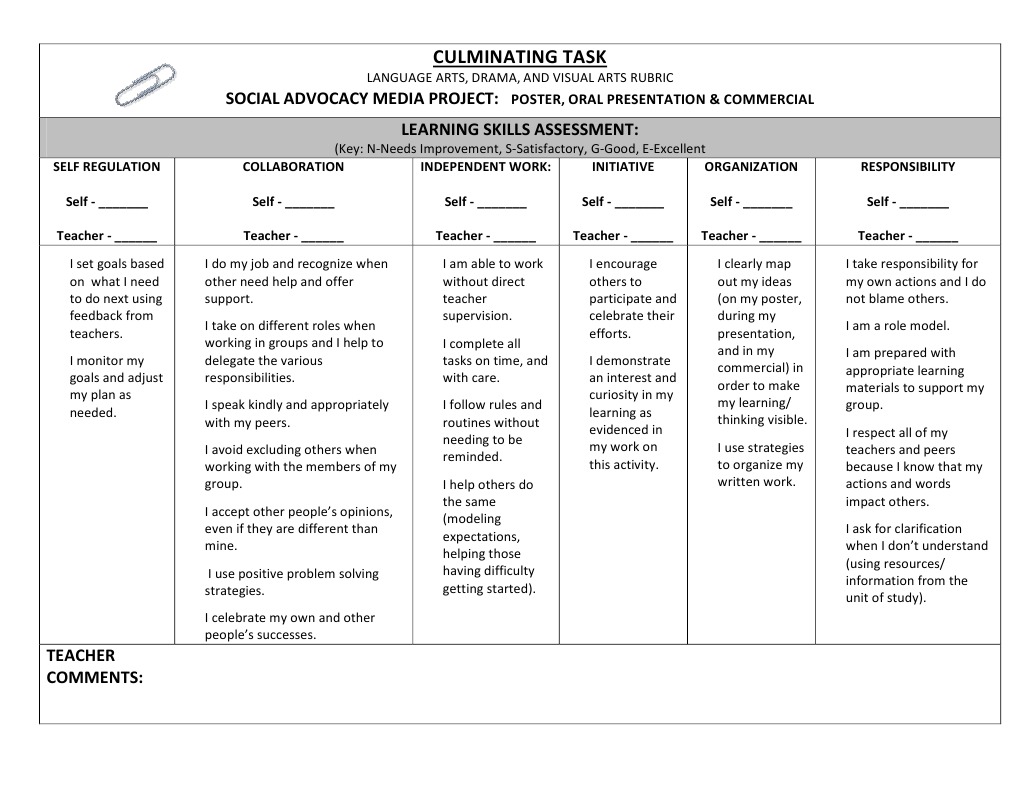 Social Advocacy Project Rubric Guide | PDF | Self-Improvement | Wellness