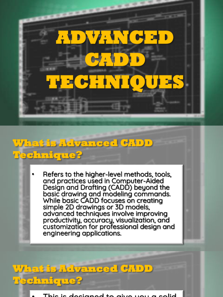 Lesson 1B Advanced Cadd Techniques | PDF