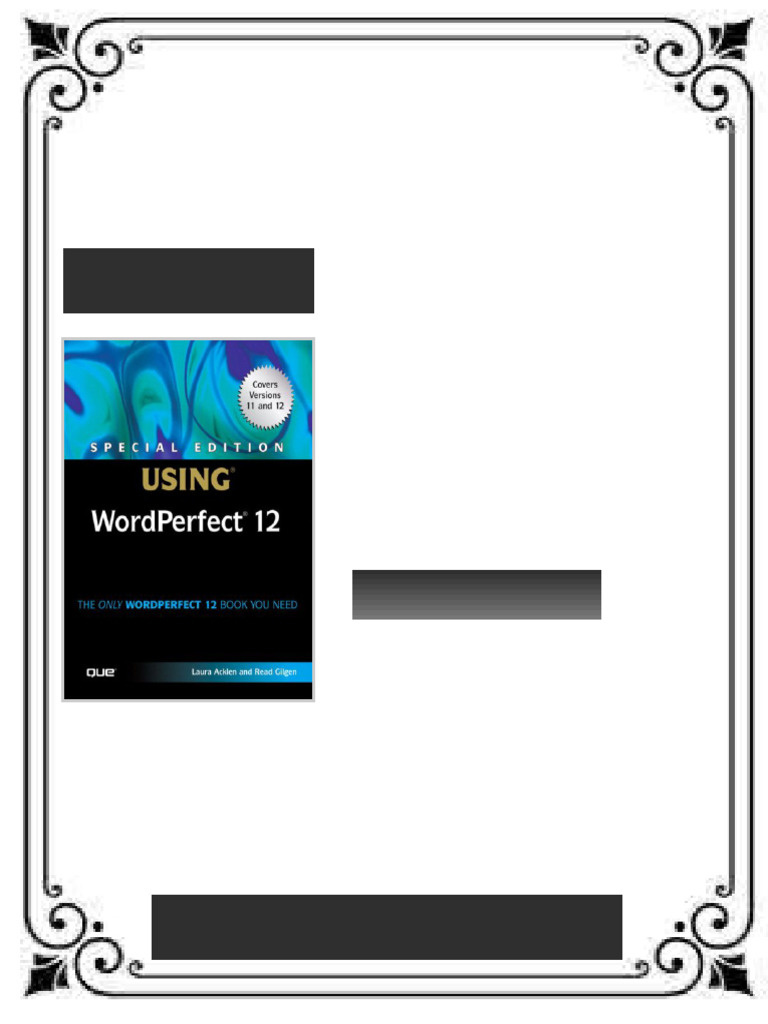 Special Edition Using WordPerfect 12 Laura Acklen Ebook Complete ...