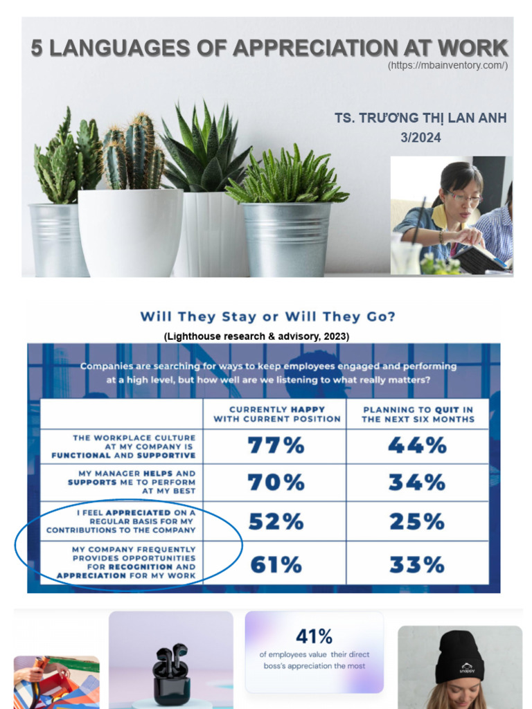 5 Languages of Appreciation at Work-Lotus House-Dr Lan Anh-Handout | PDF