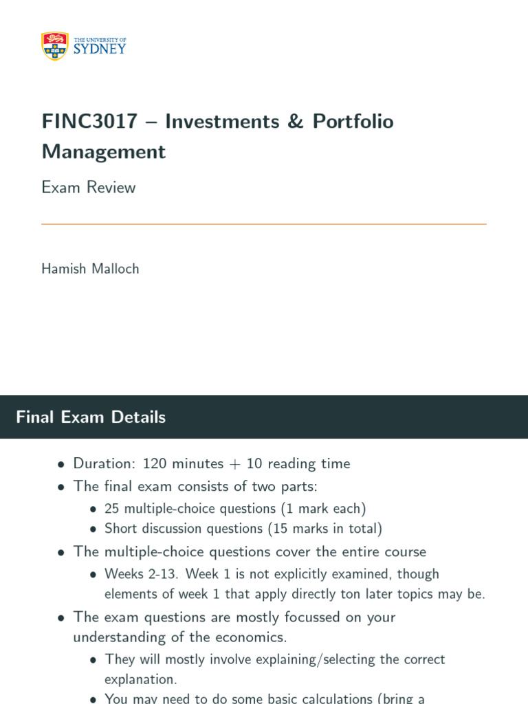 Exam Review | PDF | Multiple Choice