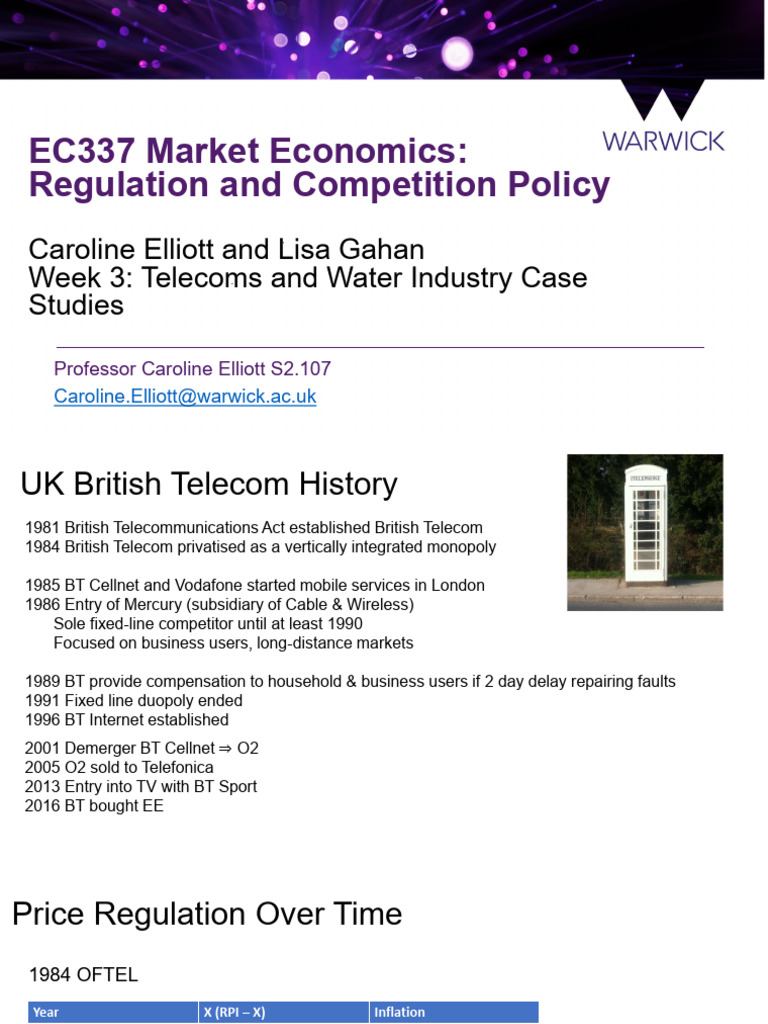 UK Telecoms and Water Regulation Insights | PDF | Economics | Business
