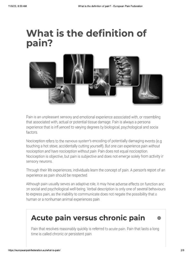 Definition Pain | PDF