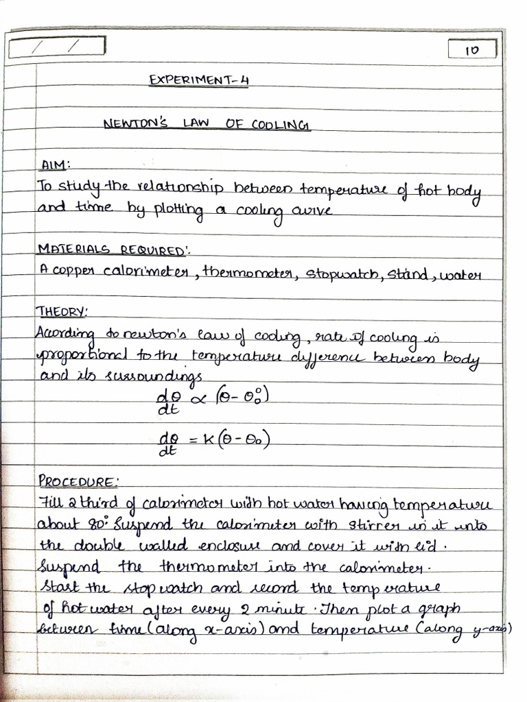 Newton's Law of Cooling and Sonometer | PDF