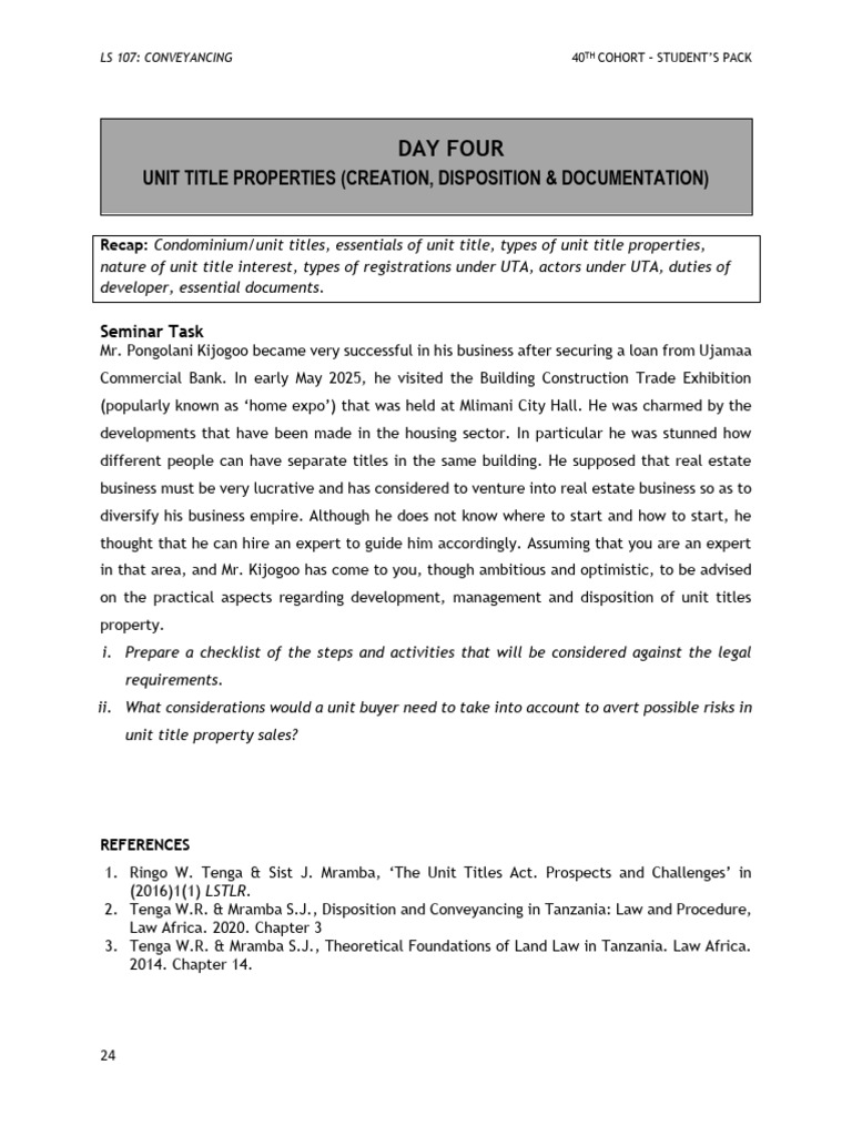 Unit Title Properties: A Guide for Buyers | PDF