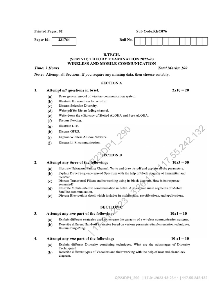 Wireless 2022 23 | PDF