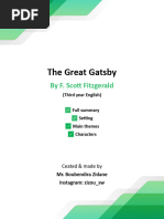 Tom Buchanan: The Great Gatsby Analysis | PDF | The Great Gatsby