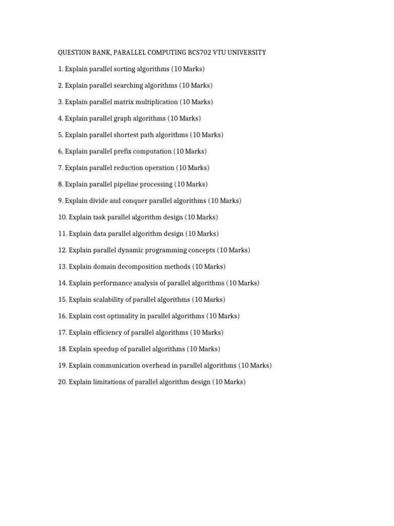 Module5 Question Bank BCS702 | PDF