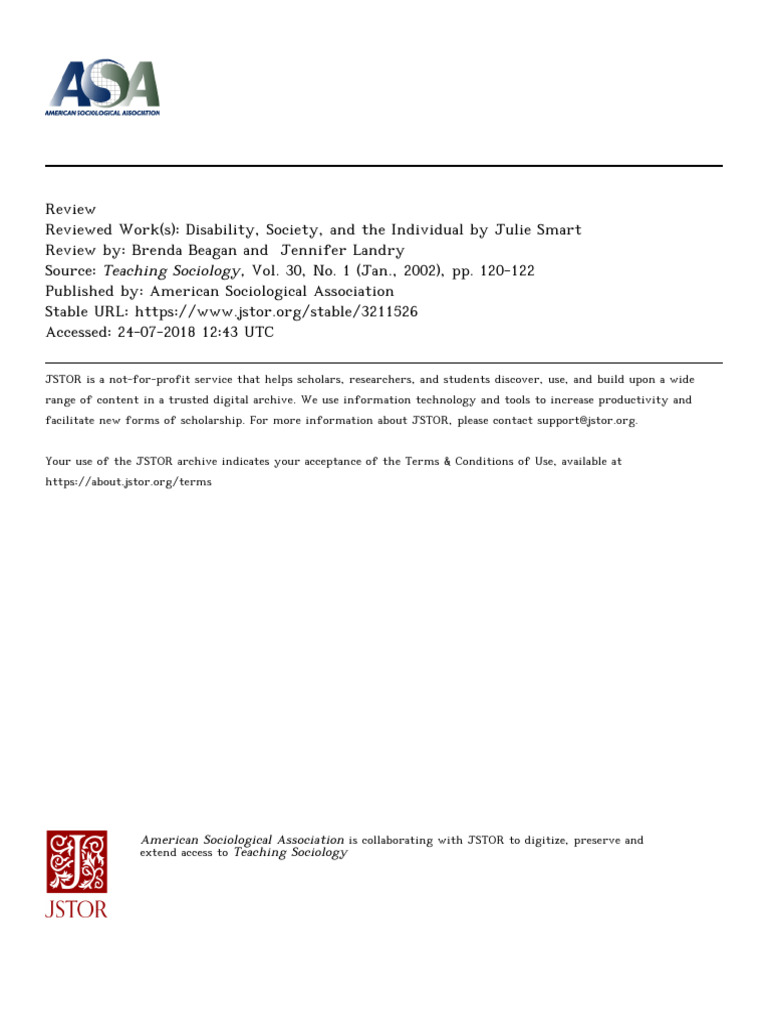 Smart Alintisi | PDF | Disability | Sociology