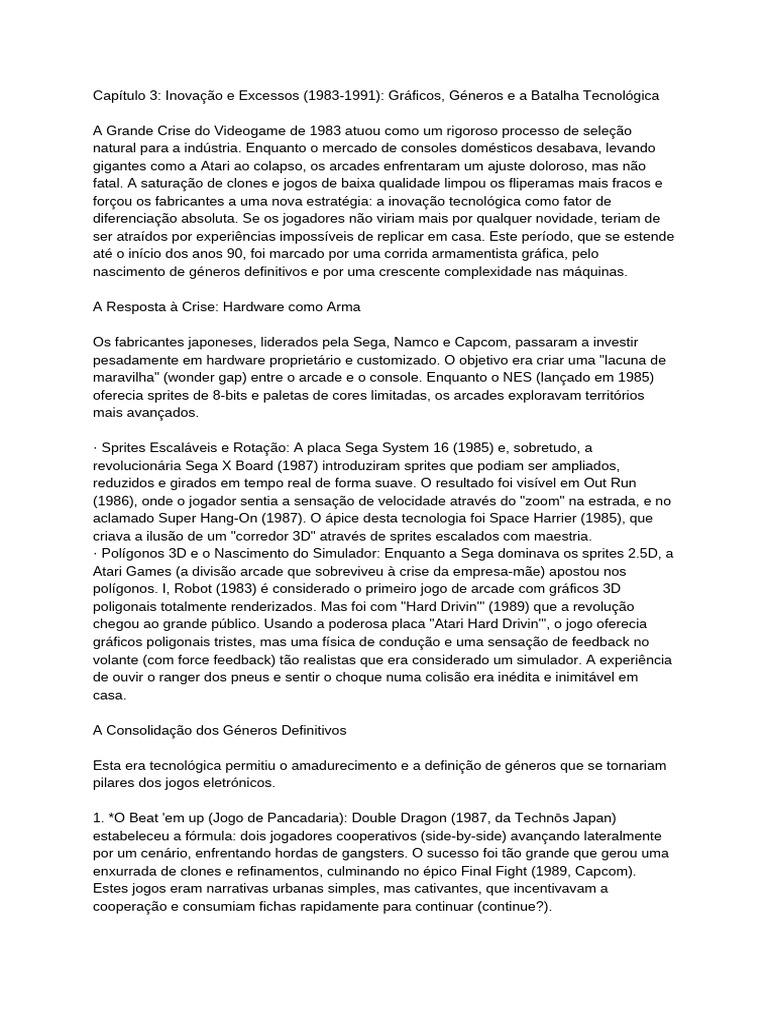 Vídeo Games Parte 4 | PDF | Videogames | Jogos eletrônicos