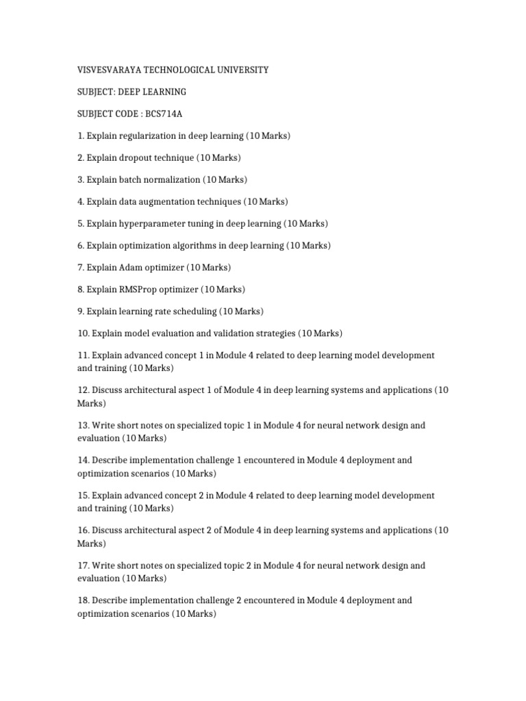 Deep Learning Techniques and Challenges | PDF | Deep Learning | Learning