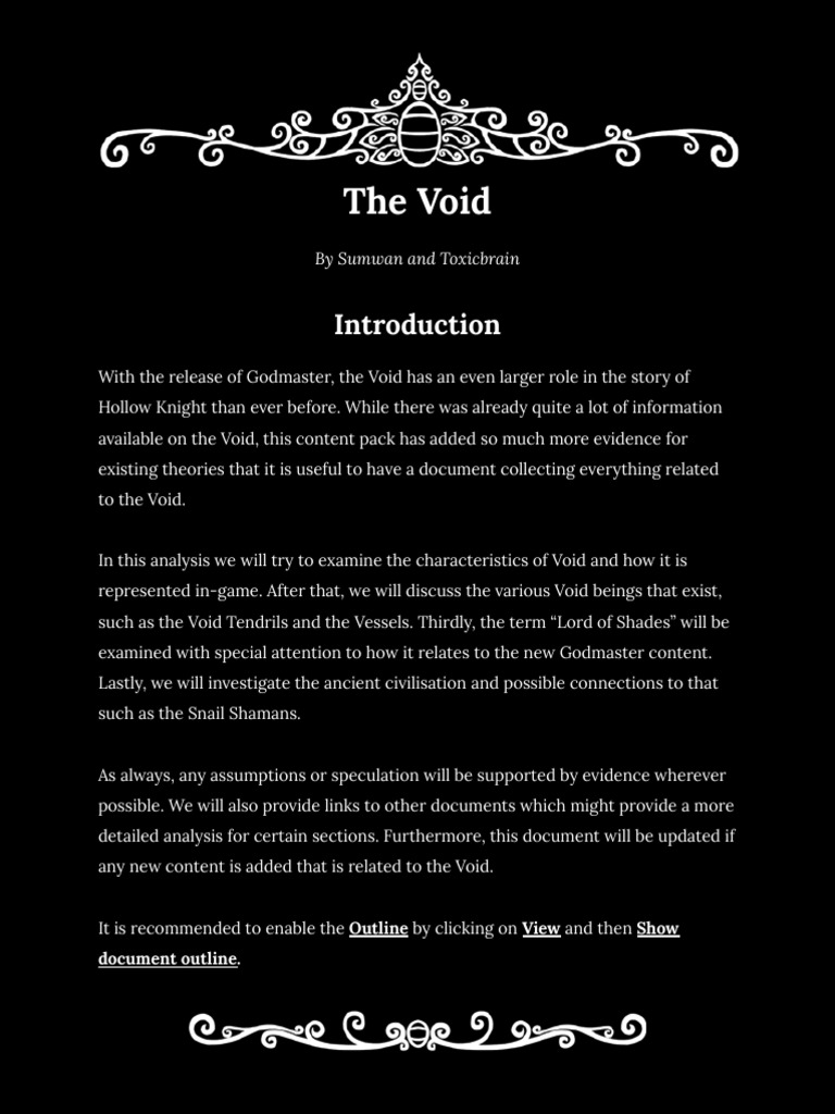 The Void | PDF