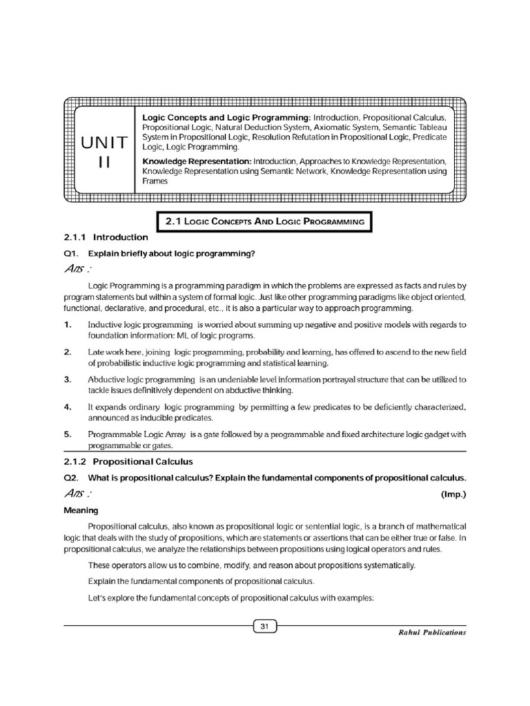 Ai Unit 2 | PDF