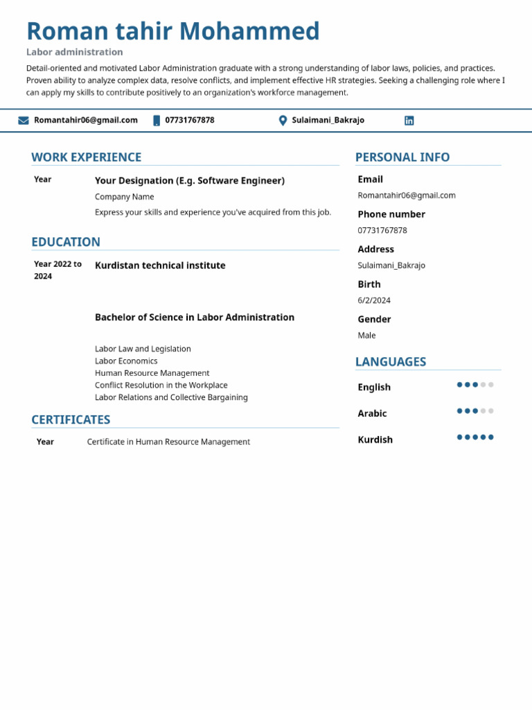CV - Letter | PDF